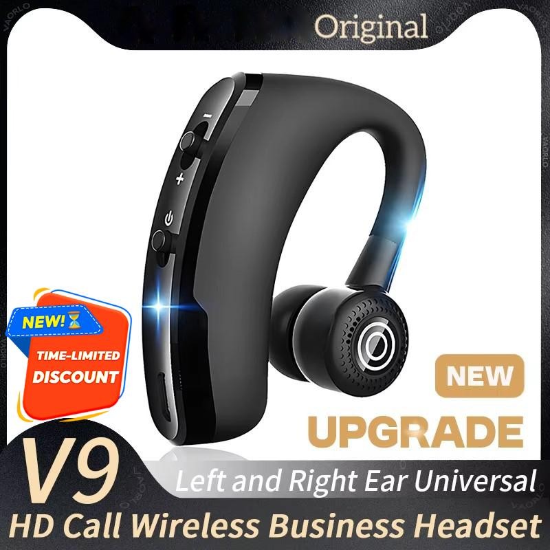 V9 Bluetooth Sport Wireless Headset With Mic HD Stereo Music Hands-Free For Business And Car ...
