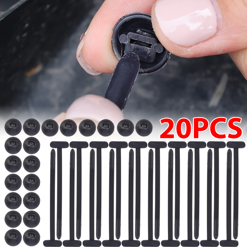 20 Sets Car Nylon Zip Ties - Waterproof, Wear Resistant - Car Engine ...