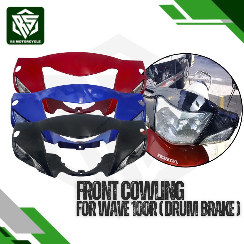 [RS MOTORCYCLE] MOTORCYCLE FAIRINGS FRONT COWLING WAVE 100 DRUMBRAKE ...