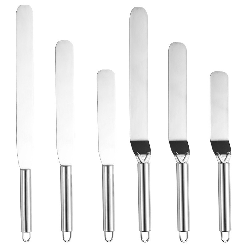 Stainless steel cheese spatula, cake straight knife, cream scraper ...