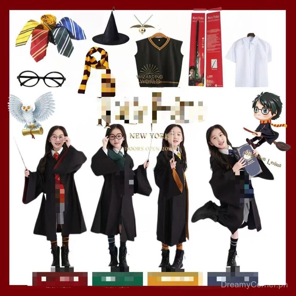 Harry Potter Academy Robe Replica cos Costume Magic Robe Cloak for ...