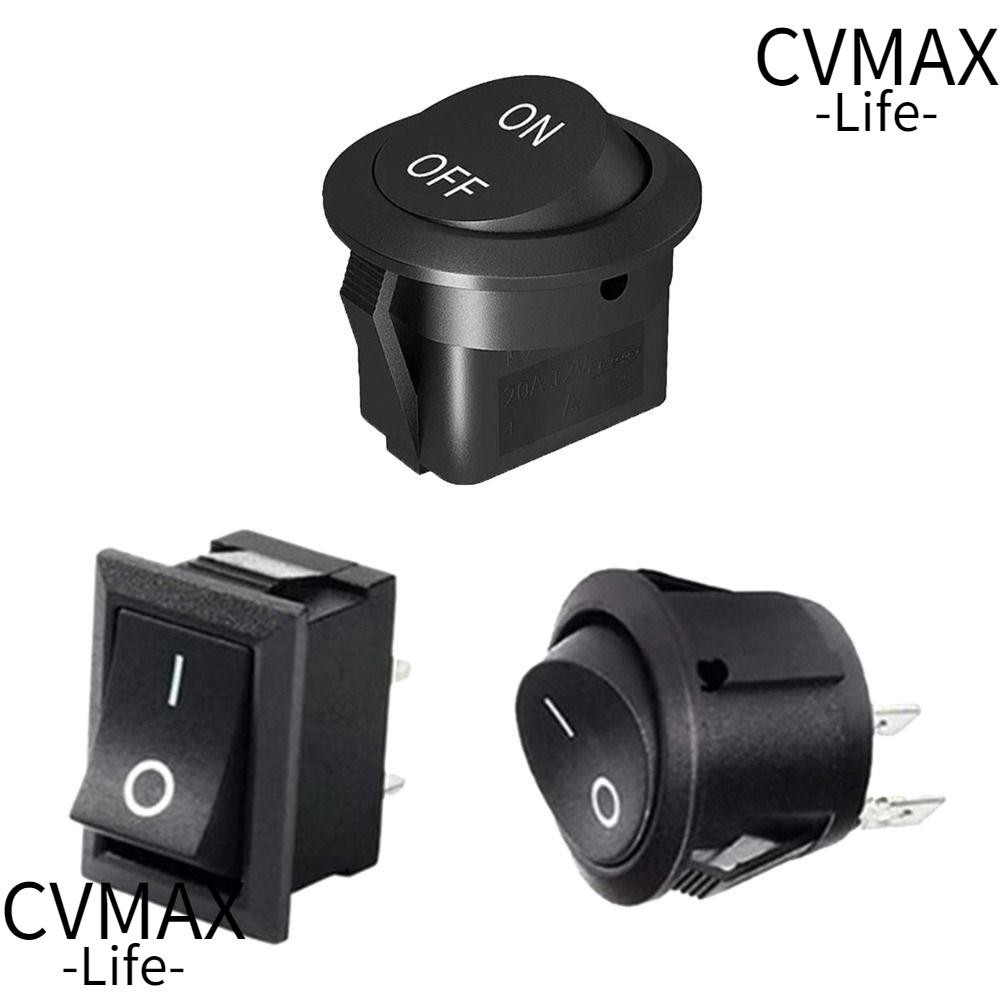 CVMAXX Circular Switch, 12V 24V Toggle Switch ON/ Switch, 2 Pin 20MM ...