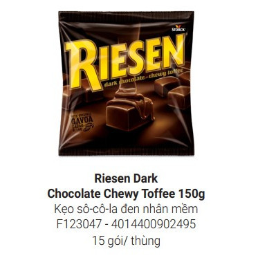 Riesen Chocolate Candy Date August 21, 2025 Storck Germany 150gr ...