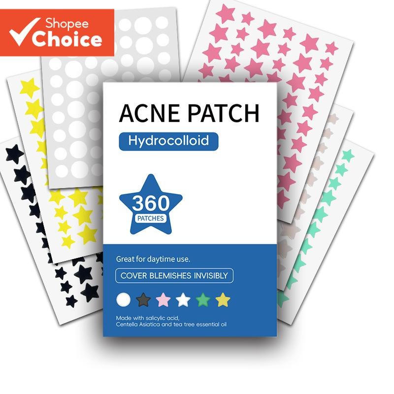 360pcs Pimple Patches For Face, Hydrocolloid Acne Patches, Acne Pimple ...
