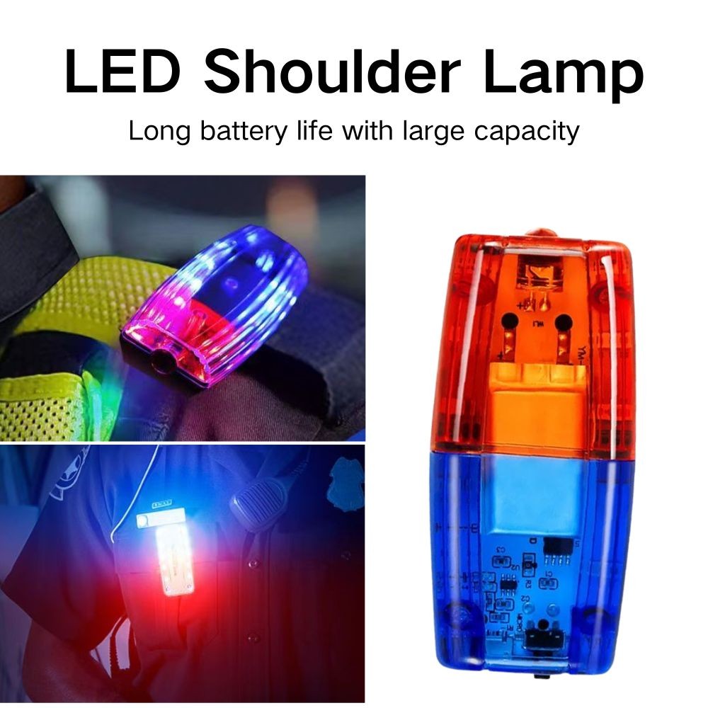 Light Shoulder USB Led Clip Shoulder Charging Warning Light Shoulder ...