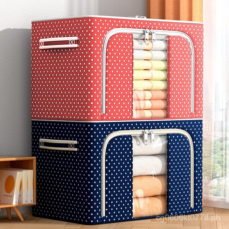 Large Capacity Household Basket Clothes Wardrobe Foldable Storage ...