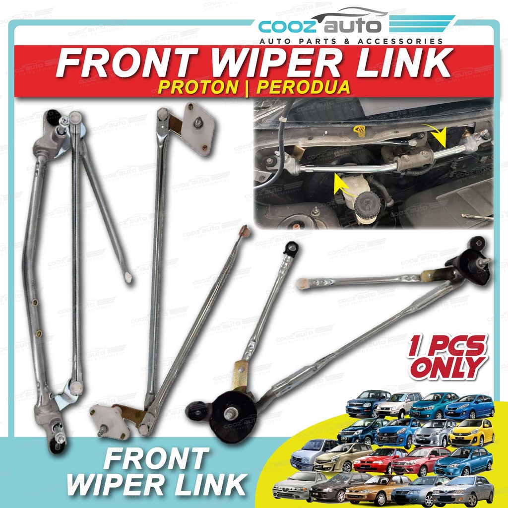 Car Front Wiper Link Motor Linkage Perodua Alza Bezza Myvi Proton Saga ...
