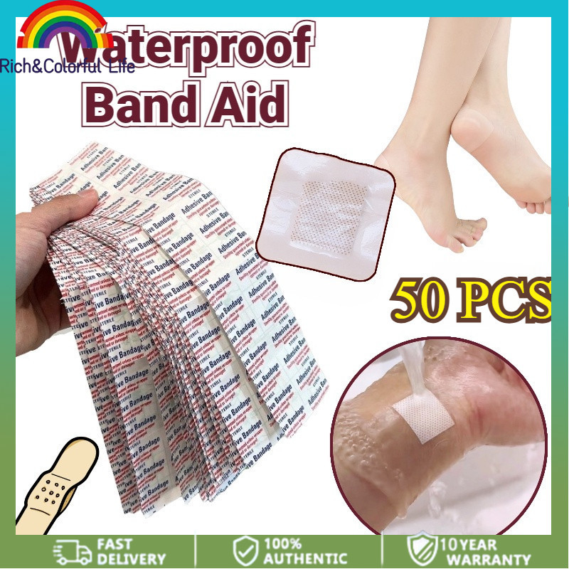 50pcs Waterproof Wound Stickers Skin Friendly Hypoallergenic Adhesive ...