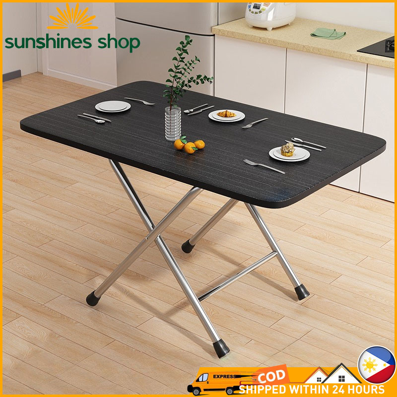 Portable Wooden Folding Table Dining Table Household Small Table ...