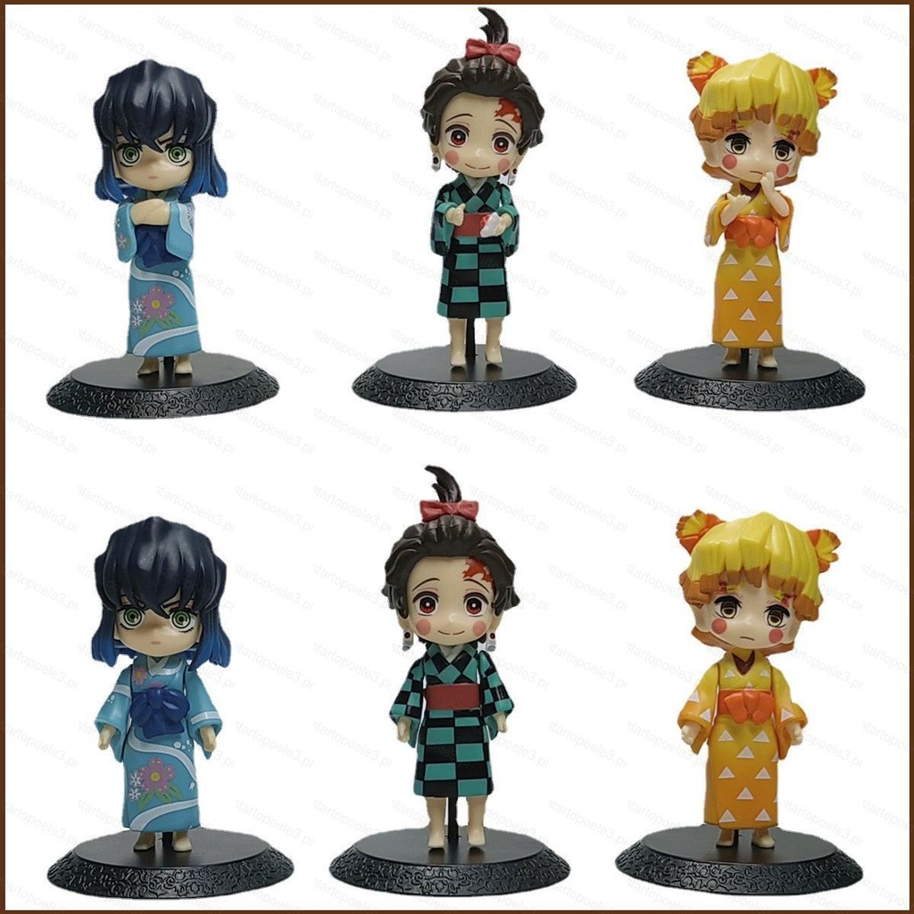 ST3 6pcs Demon Slayer Action Figure Kamado Tanjirou Kamado Nezuko ...