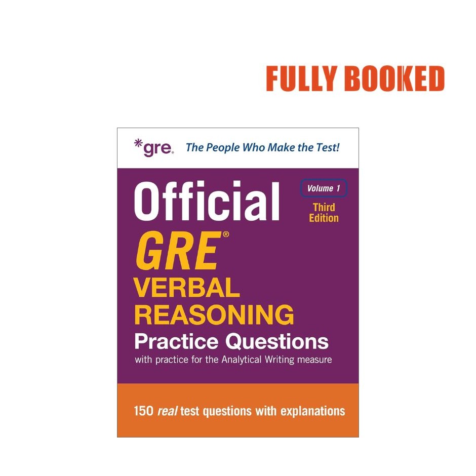 Official GRE Verbal Reasoning Practice Questions (Paperback) by ...