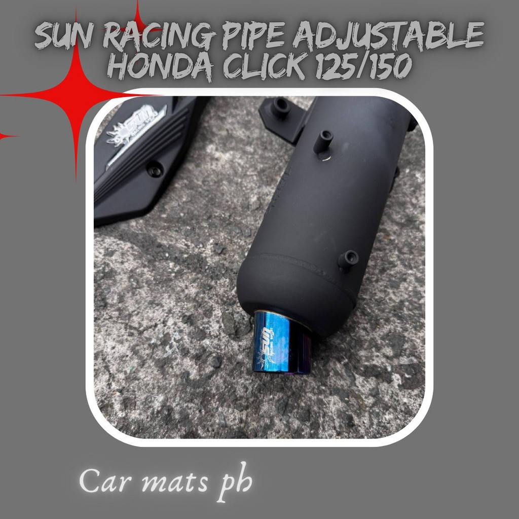 Sun Pipe Click 125 blue tip (adjustable) 125/150 cc v2 and v3 | Shopee ...