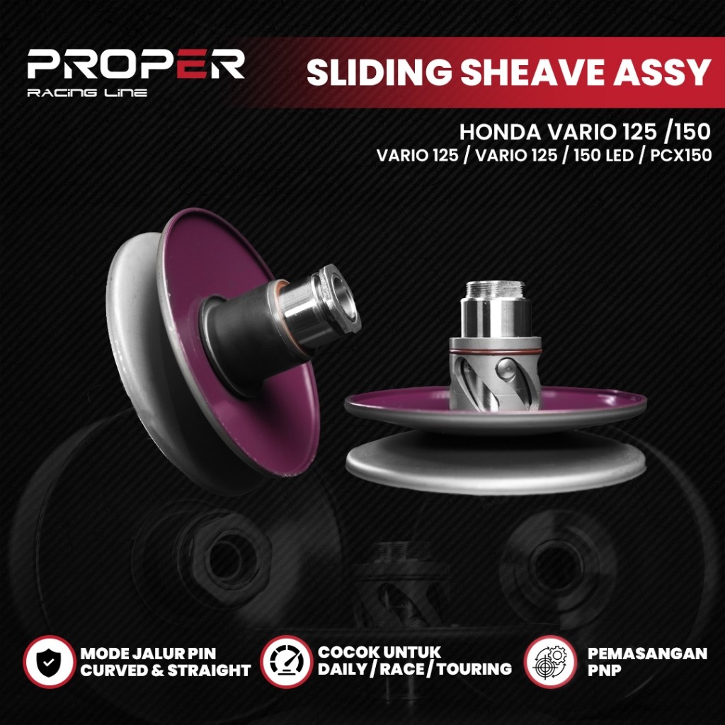 PROPER SLIDING SHEAVE VARIO 125 150 PCX 150 PULLEY CVT REAR ORIGINAL ...