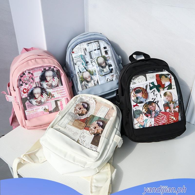 Kawaii Ita Backpack Aesthetic DIY Badges Display Backpack Chic Stylish ...