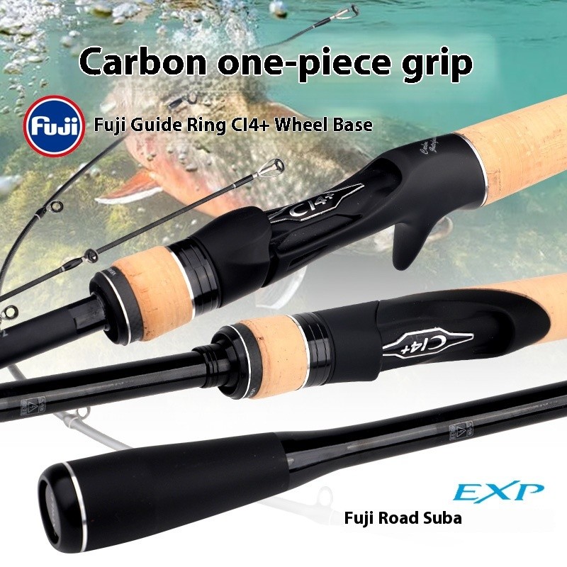 Carbon Fiber Lure Rod – Spinning & Casting Handle | Fuji Guides | Long ...