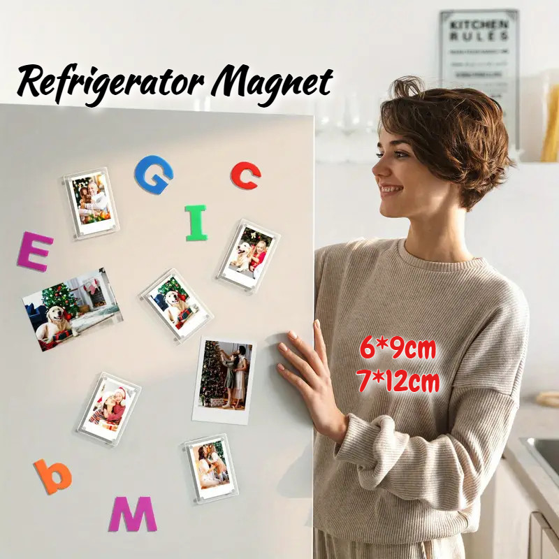 6x9 Acrylic Magnetic Price Tag for Refrigerator Tile and Wood Display ...
