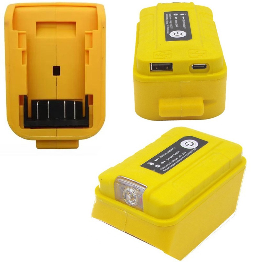 Dual USB Battery Adapter for Dewalt For DCB203 For DCB200 18V with ...