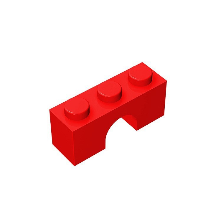[100pcs] Building Blocks 4490 Brick Arch 1x3 Curved Bricks Retro DIY ...