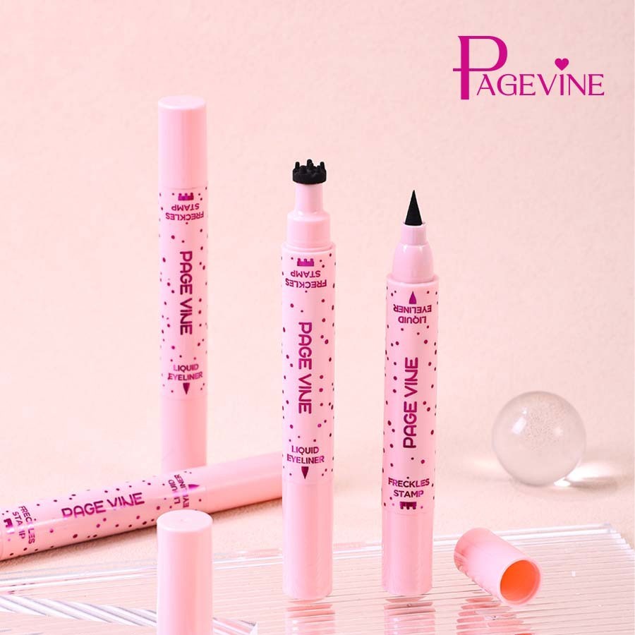 Makeup PAGE VINE Natural Freckles Pen Double-Ended Eyeliner Long ...