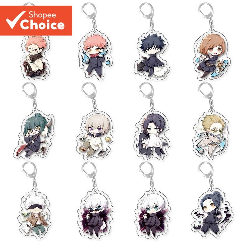 Anime Jujutsu Kaisen Keychain Gojo Satoru Kugisaki Nobara Itadori Yuji ...