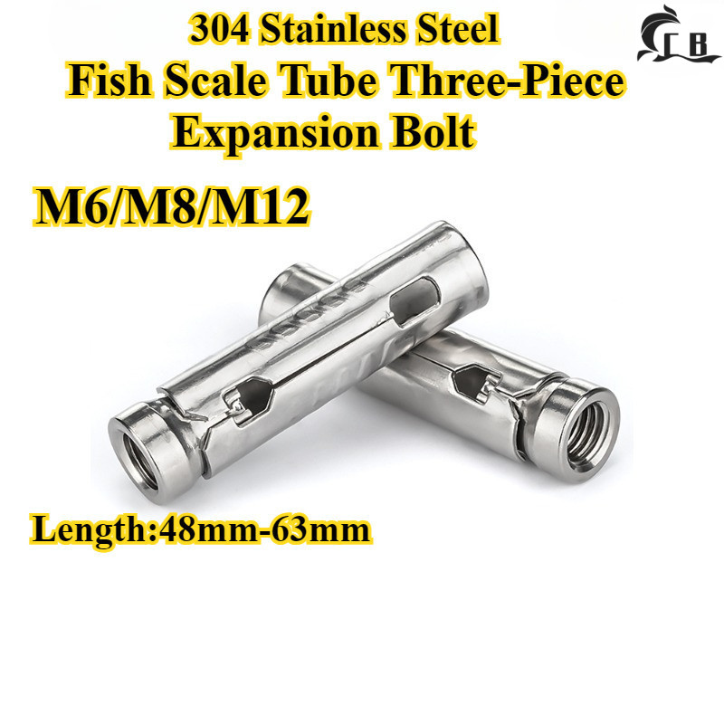 [CB-PZLS] 304 Stainless Steel, Fish Scale Tube Three-Piece Expansion ...