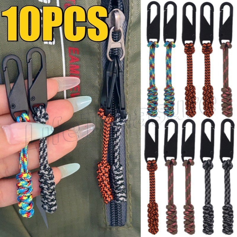 Detachable Zipper Pullers - Umbrella Rope Woven Zipper Head - Wear ...