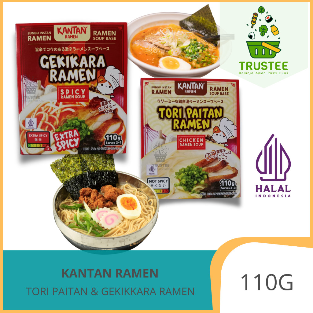 Kantan Ramen Instant Seasoning - Halal (Tori Paitan AND GEKIKKARA RAMEN ...