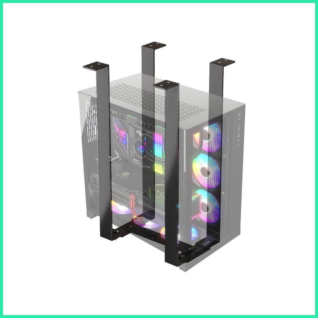 PC Carrier Under Desk Adjustable Computer Tower Case Steel Open Frame ...