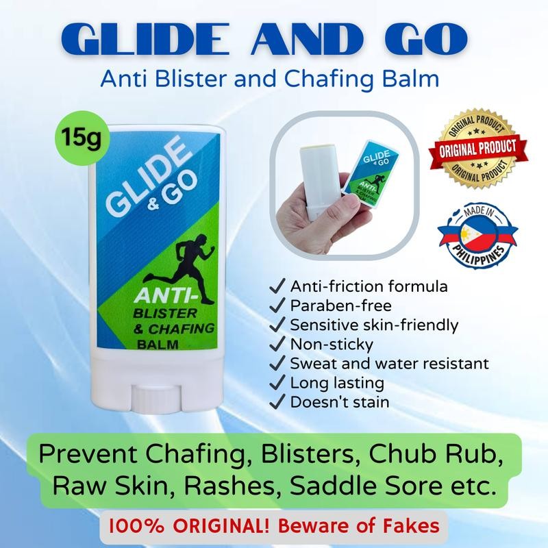 ORIGINAL Glide and Go Anti Blister and Chafing Balm Stick Sports Long ...