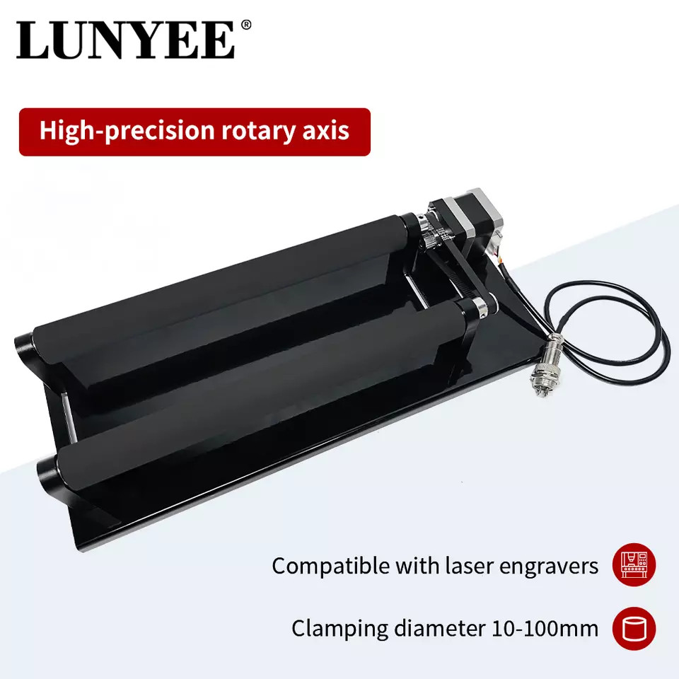 LUNYEE DIY-Rotary-C Laser Rotary Roller Laser Engraver Y-axis Roller ...