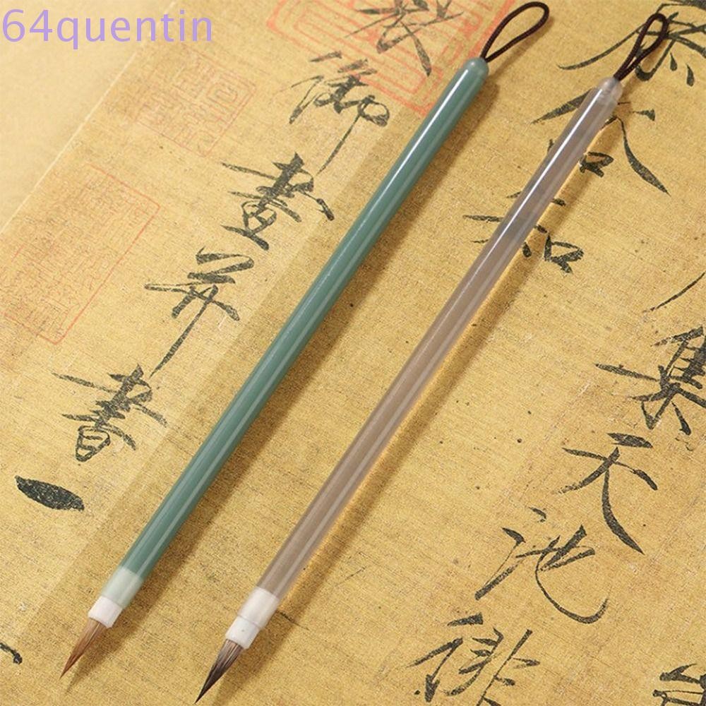 QUENTIN Hook Line Fine Paint Brush, Slender Gold Wolf Hair Chinese ...