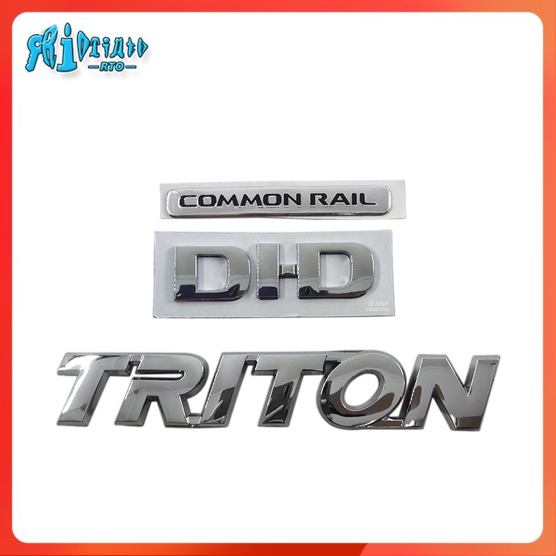 1 X ABS COMMON RAIL DID TRITON Letter Car Auto Rear Decorative Emblem ...