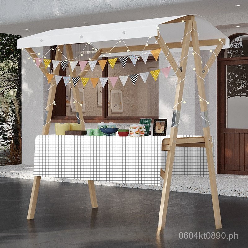 Foldable Cart Mobile Promotion Stand Market Flower Cart Market Stall ...