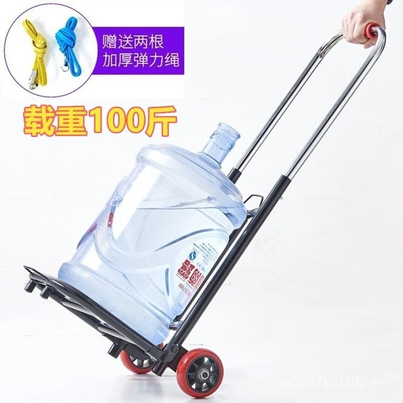 Hand-Pulled Water Bottle Cart Lightweight Foldable Portable Water ...