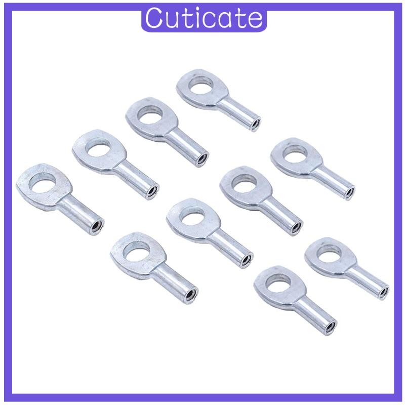 [CUTICATE] 10 Pack Steel Wire Rope Eyelets Cable Eye Terminal Fitness ...