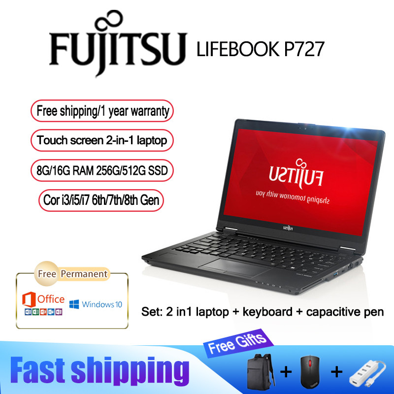 Fujitsu Lifebook P728 laptop Intel Core i5 8th Gen RAM 8GB SSD 128GB ...
