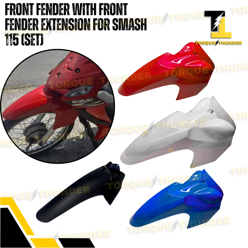 FRONT FENDER WITH FRONT FENDER EXTENSION FOR SMASH 115 MOTORCYCLE ...