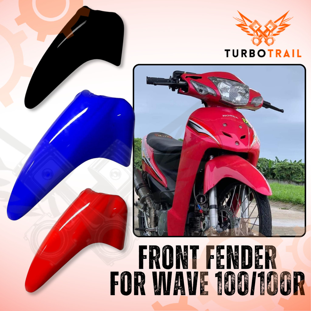 MOTORCYCLE FRONT FENDER FOR HONDA WAVE 100R | Shopee Philippines