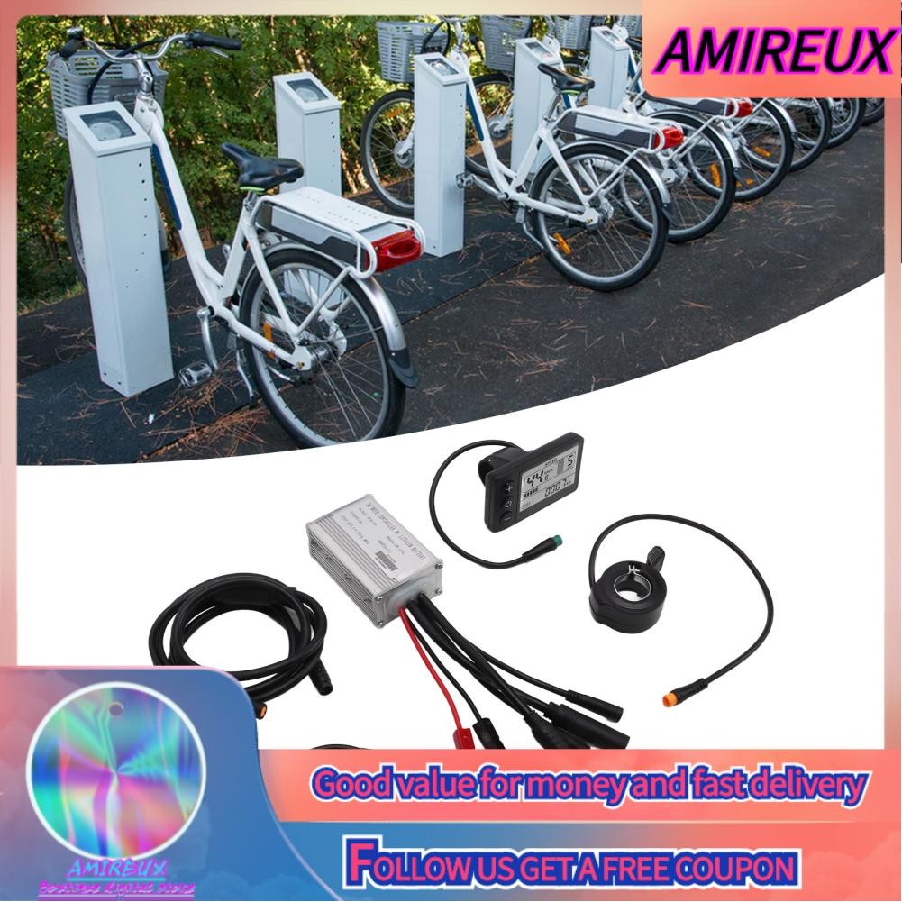 amireux-ph CFTIGIW Electric Motor Controller 15A Common Speed 36V 48V with S866 Panel to 2 Cable ...