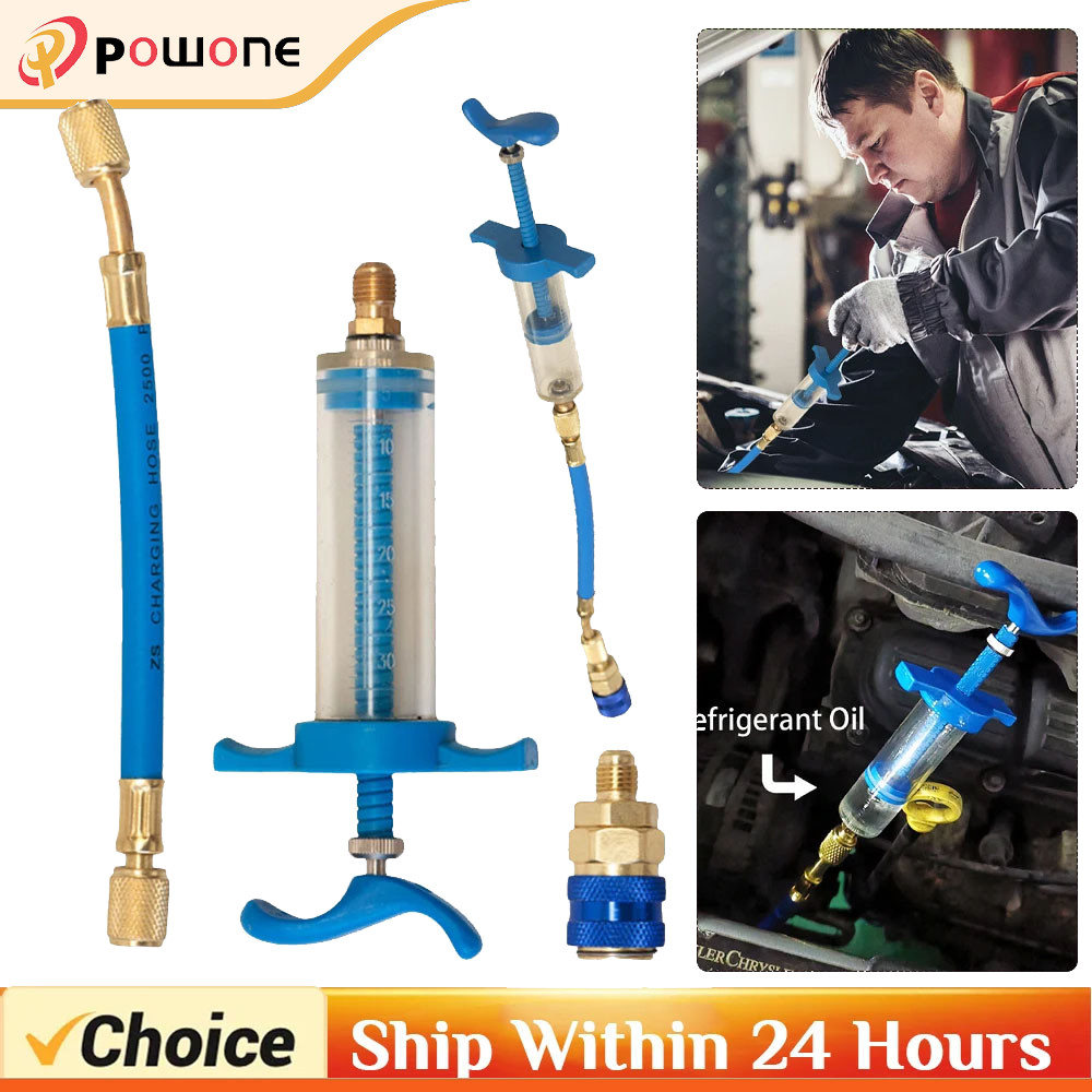 Air Conditioning Automotive Refrigerant Oiler Syringe R134A A/C Oil ...