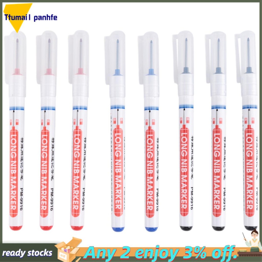 【ttumai4panhfe】8 Multi-Purpose Deep Hole Marker Pens Long Nosed Marker ...