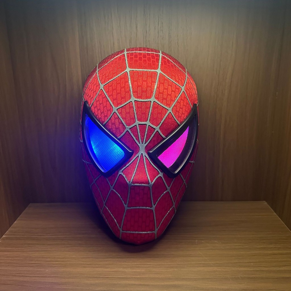 Electric Version Spider Man Mask Toby Maguire Headgear Eyes Movable ...