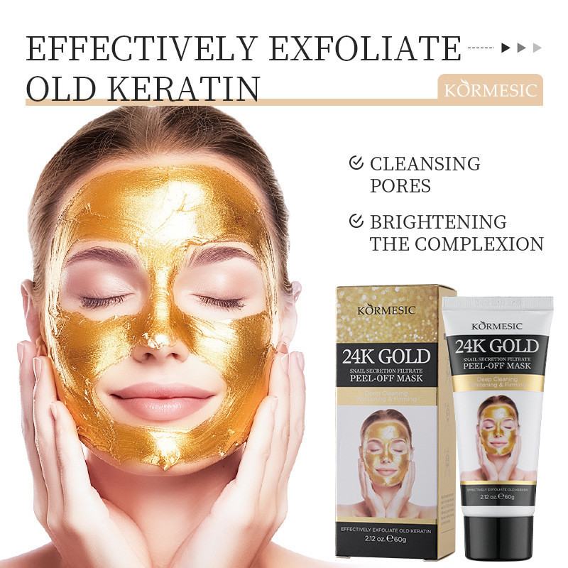 【Upgraded Version】 24K GOLD FACE MASK Gold Peel Off Face Mask Pore ...