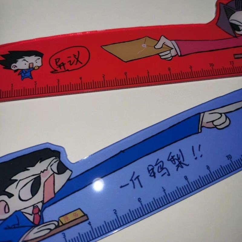 Phoenix Wright: Ace Attorney Trilogy Transparent Ruler Acrylic Ruler ...