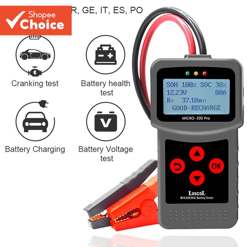 Lancol MICRO 200 Pro Car Battery Tester 12V Lead Acid Battery Tester 40 ...