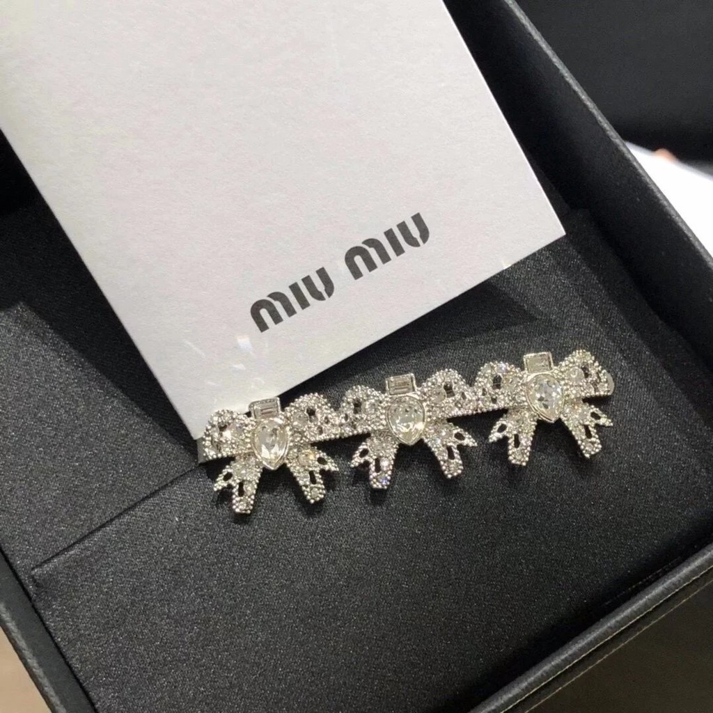 [Top Quality] High-end Feel Full Diamond-studded Bow Hair Clip | Shopee ...