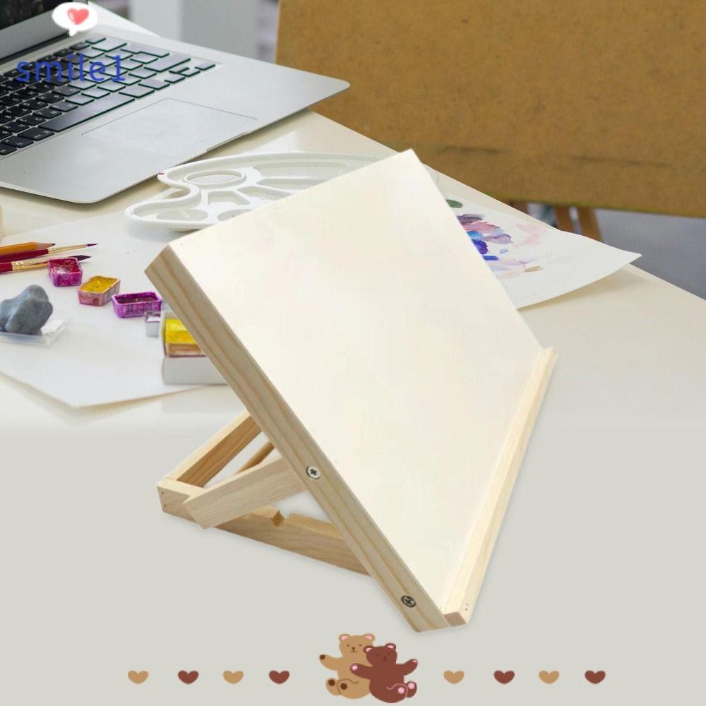 SMILE Tabletop Easel, Portable Foldable Wood Drawing Easel, Adjustable ...