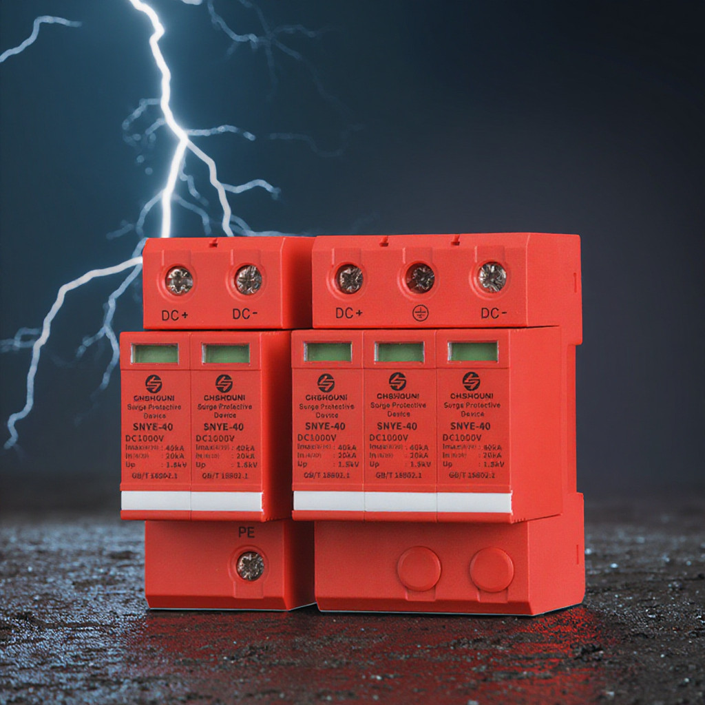 DC Surge Protector DC500V DC1000V lightning protection Power Supply ...