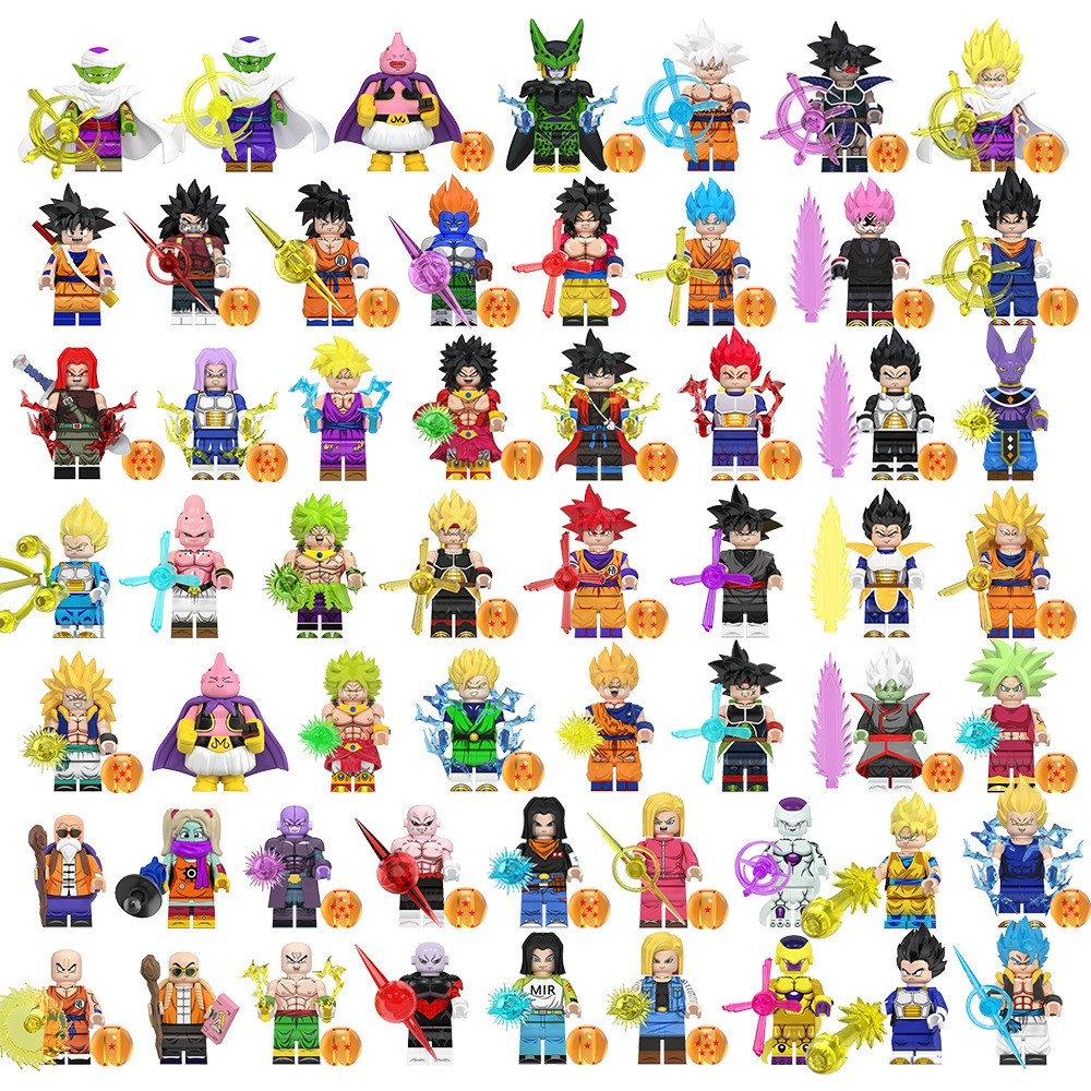 WM Blocks Dragon Ball Action Figure Son Goku MiniFigures Torankusu Cell ...