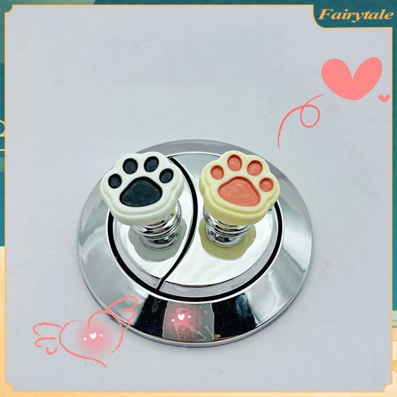 Auxiliary Device Cat Paw Shape Toilet Press Switch Water Tank Buttons ...